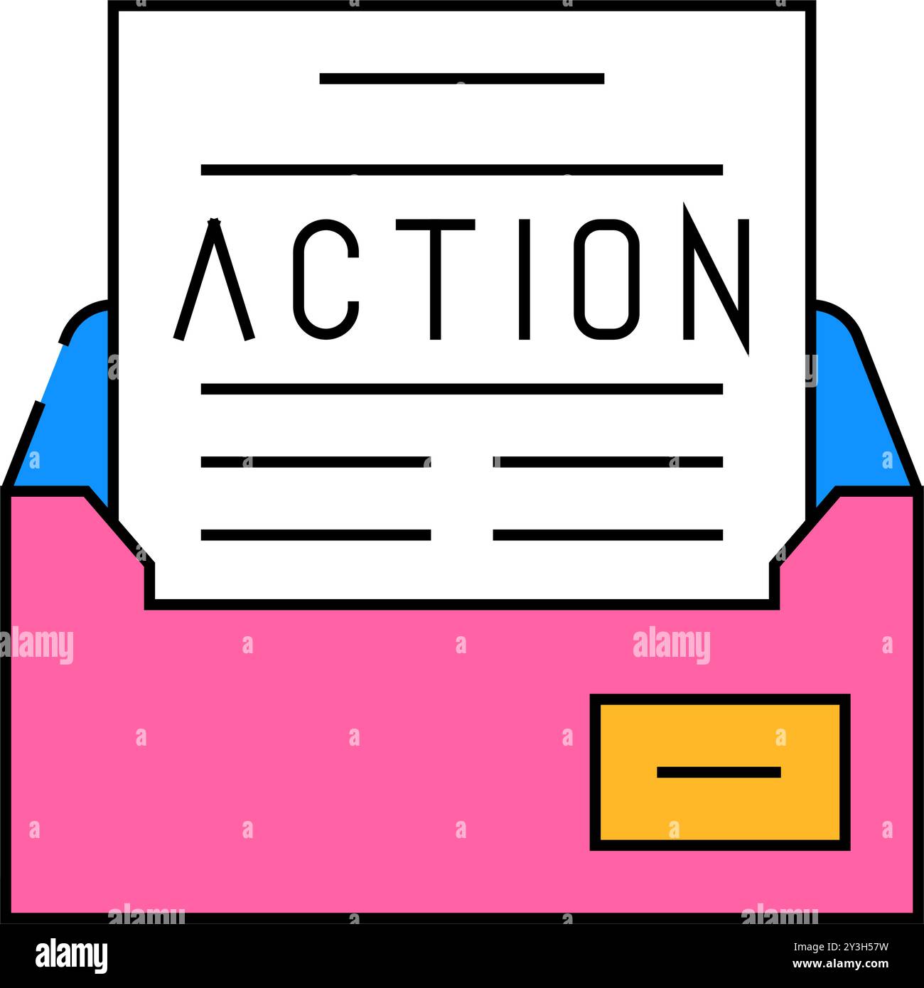 email message engagement icon color illustration Stock Vector Image ...