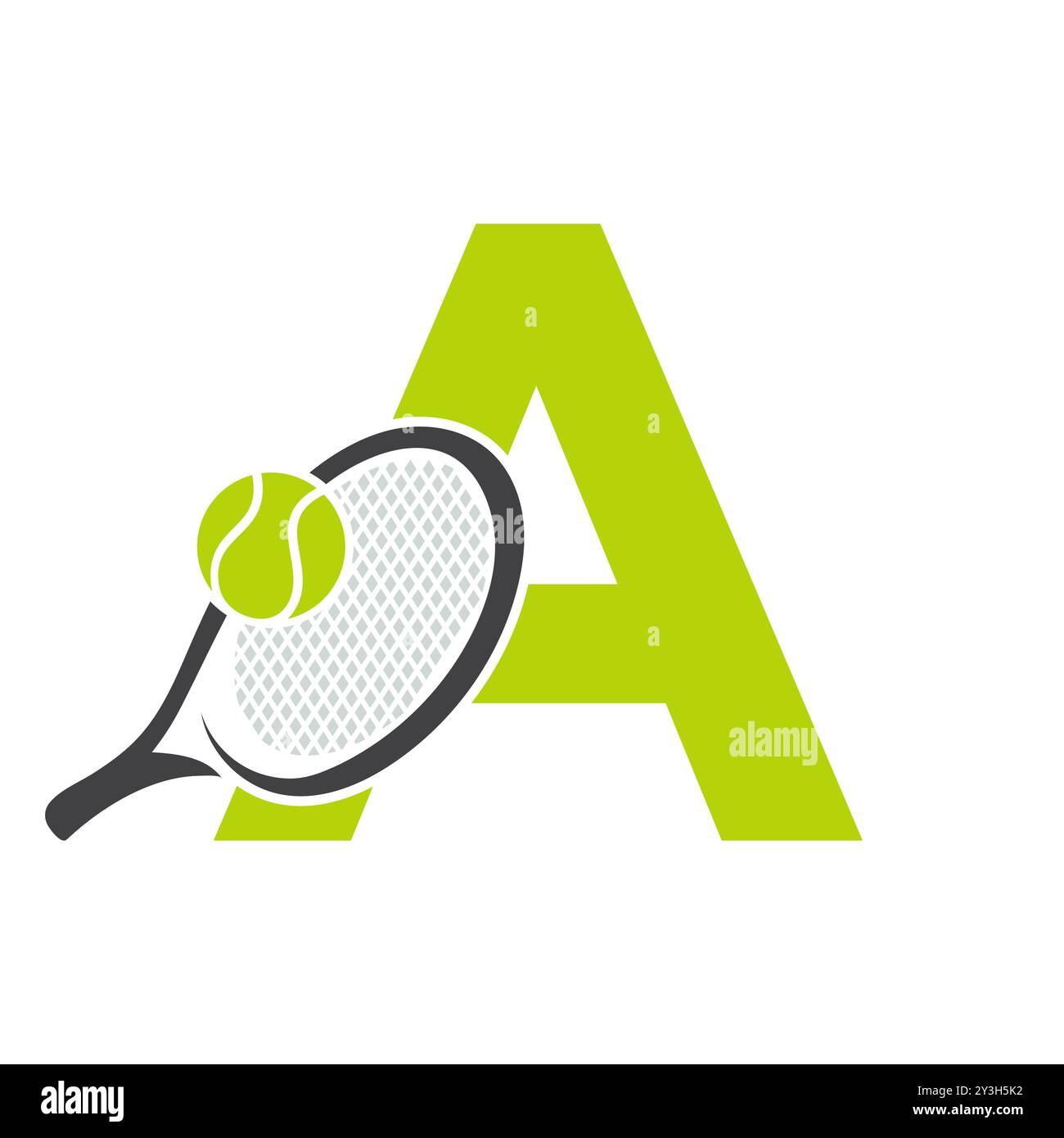 Letter A Tennis Logo. Paddle Symbol Vector Template Stock Vector Image ...