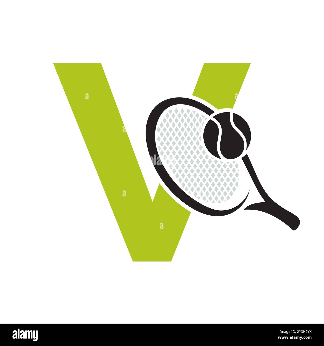 V tennis logo hi-res stock photography and images - Alamy