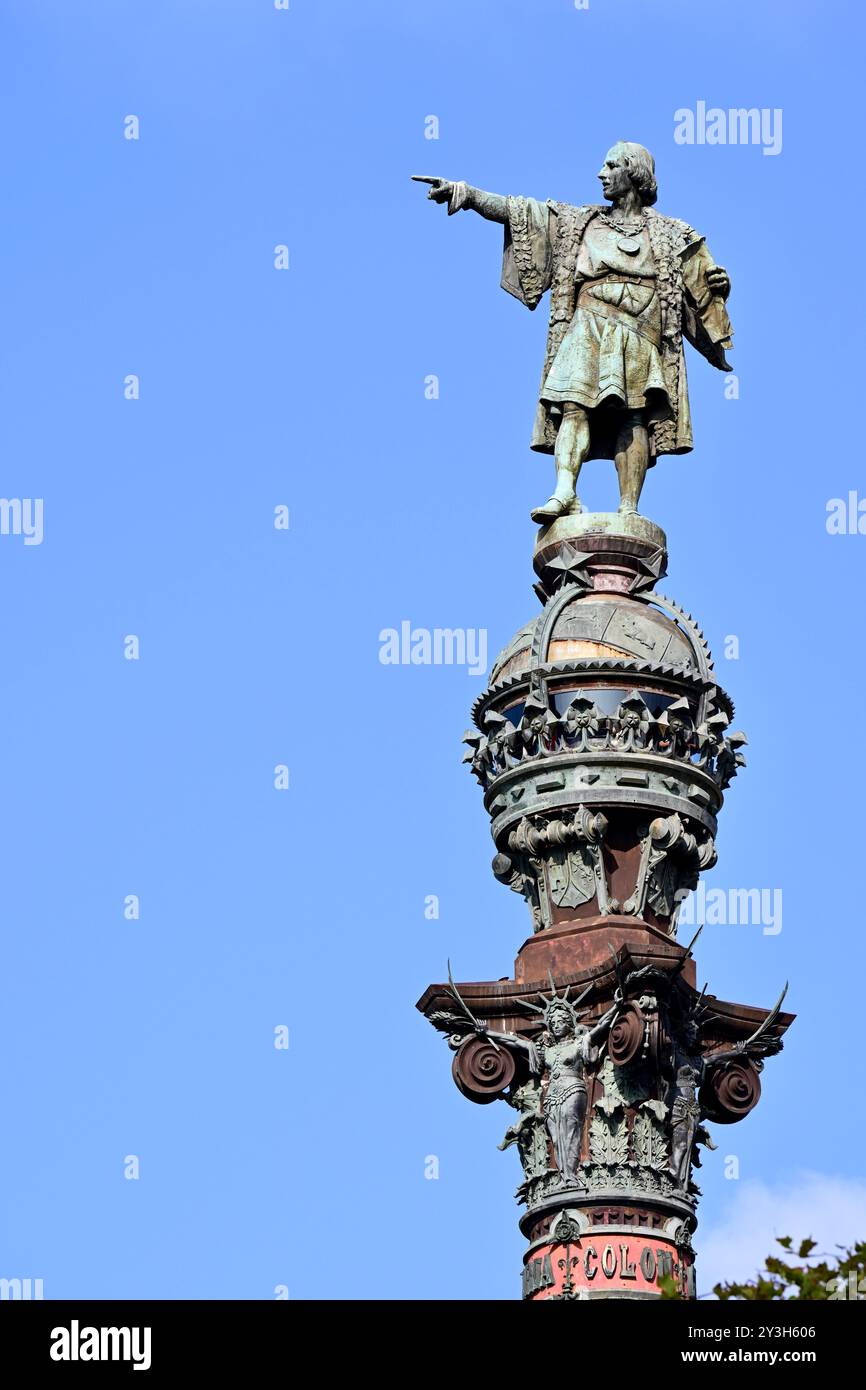 The 60m/197 feet tall bronze statue Christopher Columbus Monument ...