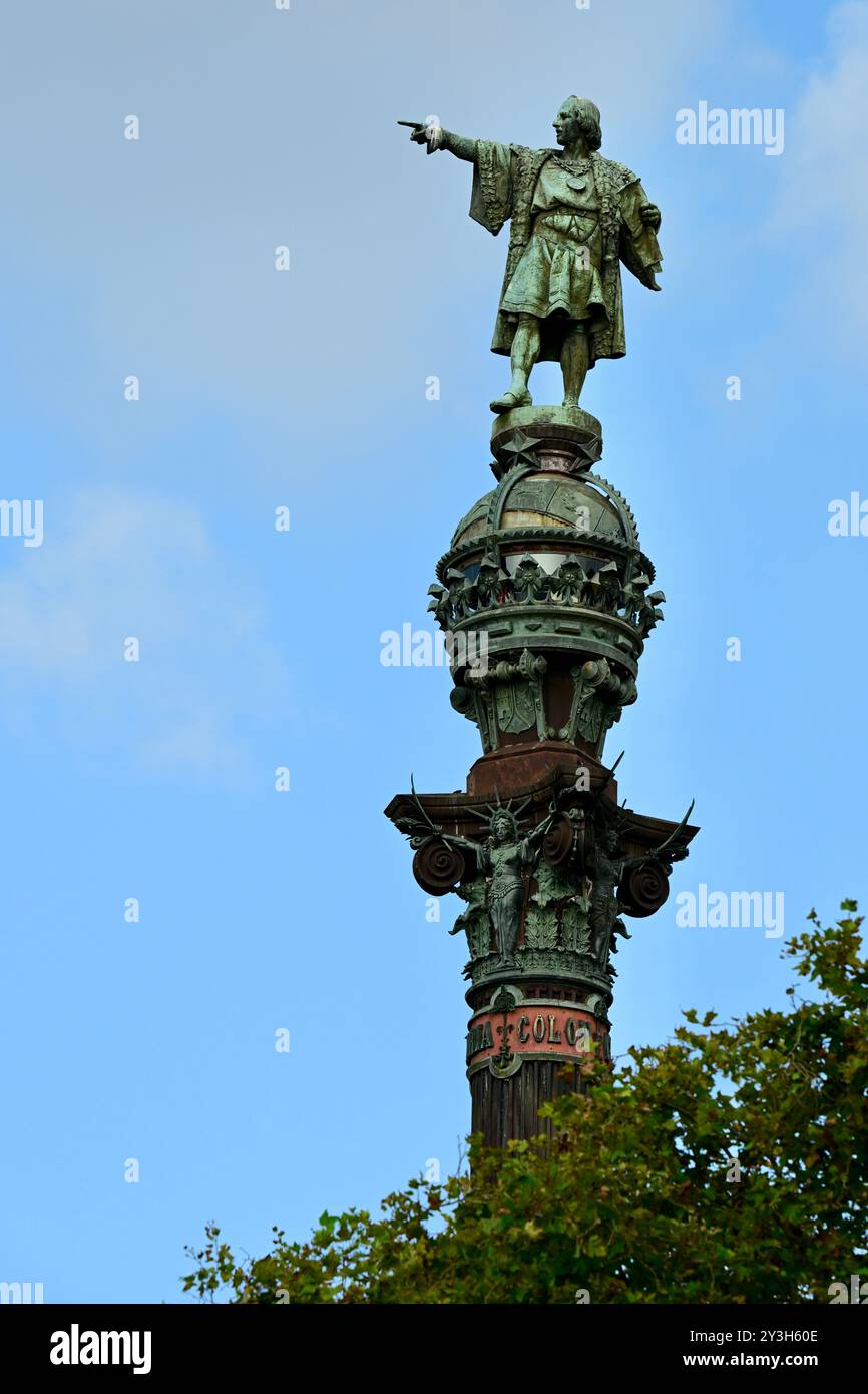 The 60m/197 feet tall bronze statue Christopher Columbus Monument ...