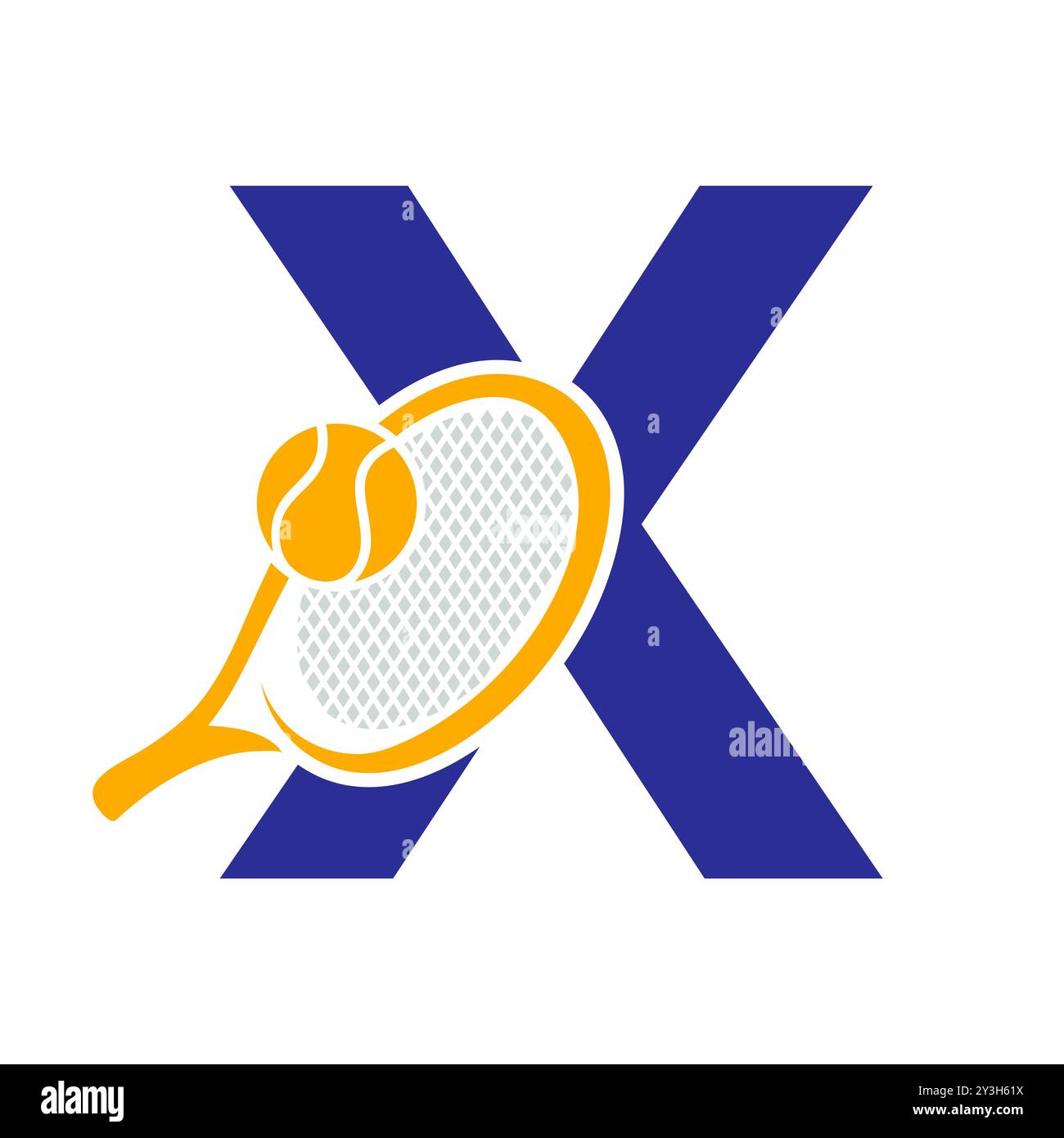 Letter X Tennis Logo. Paddle Symbol Vector Template Stock Vector Image ...