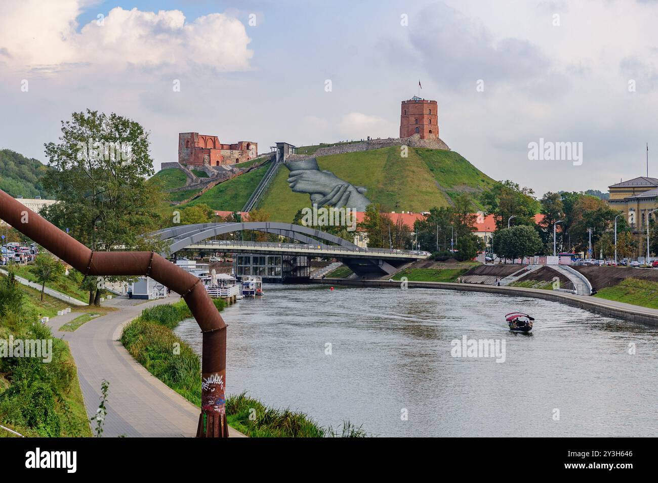 Vilnius, Lithuania. 13th Sep, 2024. The giant land art painting titled ...