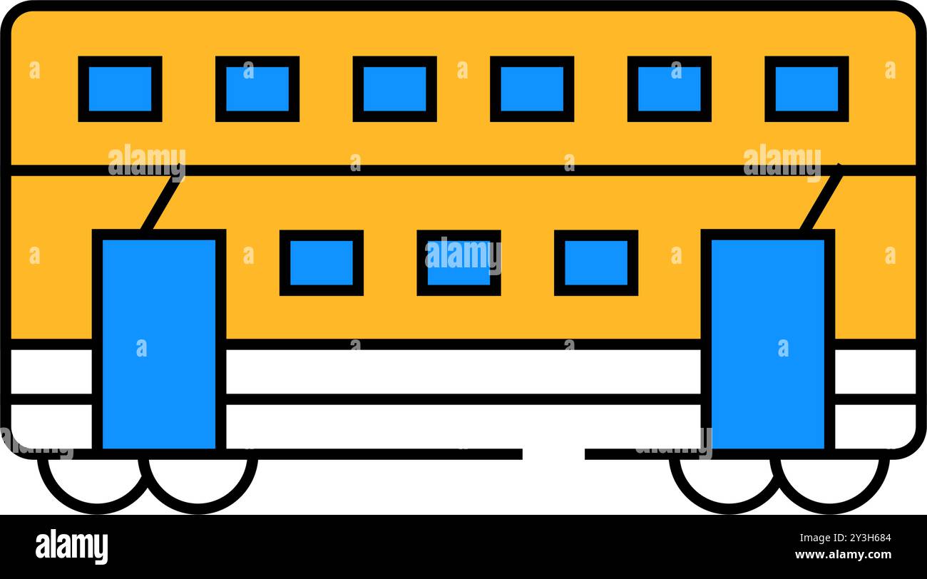 High speed double deck Stock Vector Images - Alamy