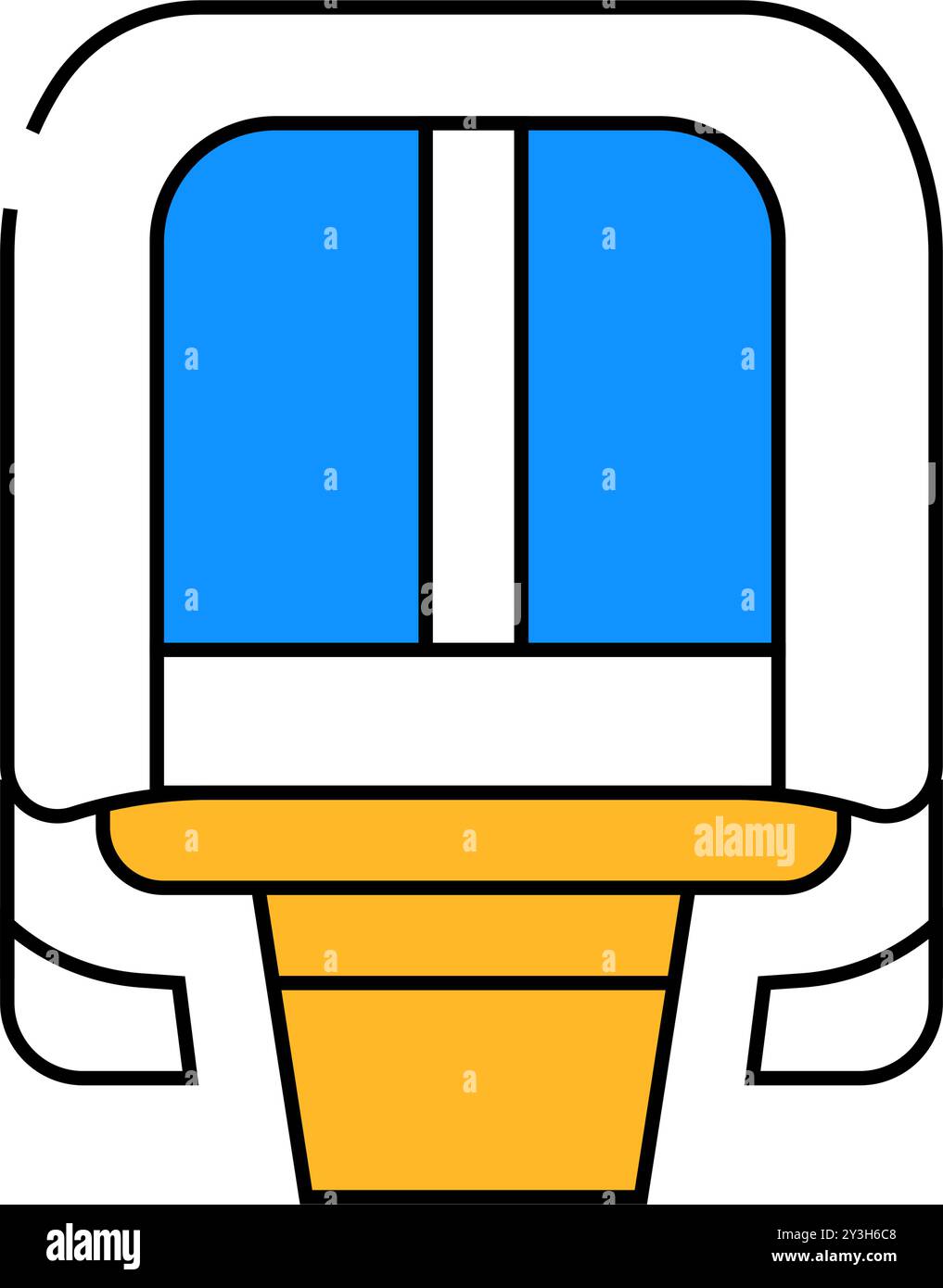 maglev modern train railway icon color illustration Stock Vector Image ...