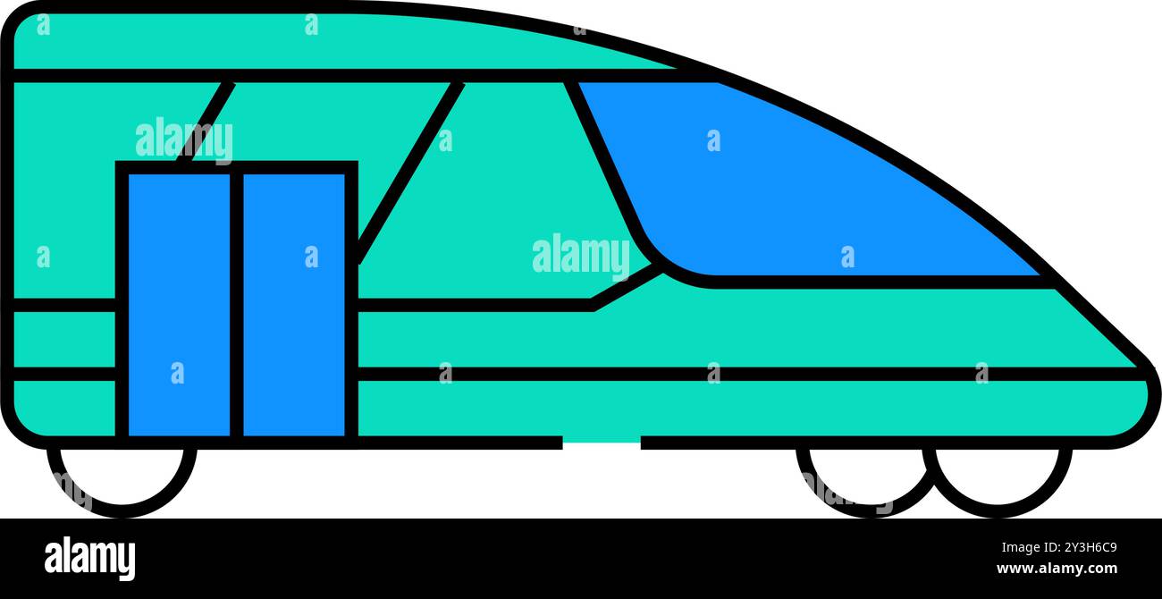 train transport icon color illustration Stock Vector Image & Art - Alamy