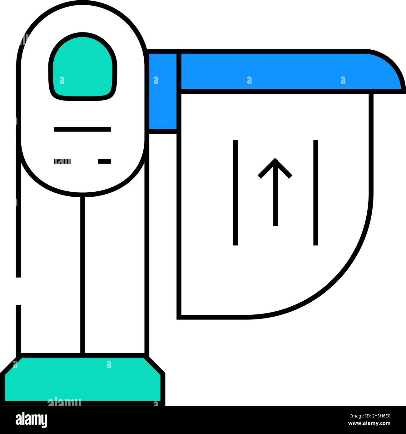 limiter railway icon color illustration Stock Vector Image & Art - Alamy