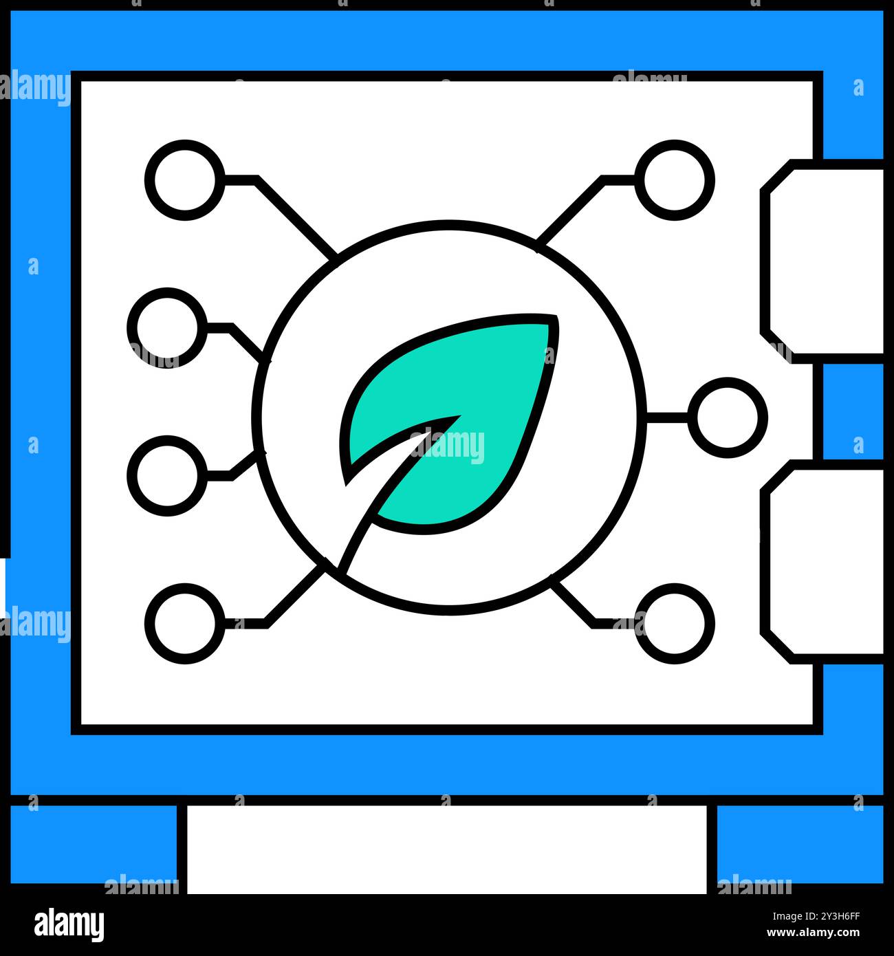 safe electronic for protect chia cryptocurrency icon color illustration ...