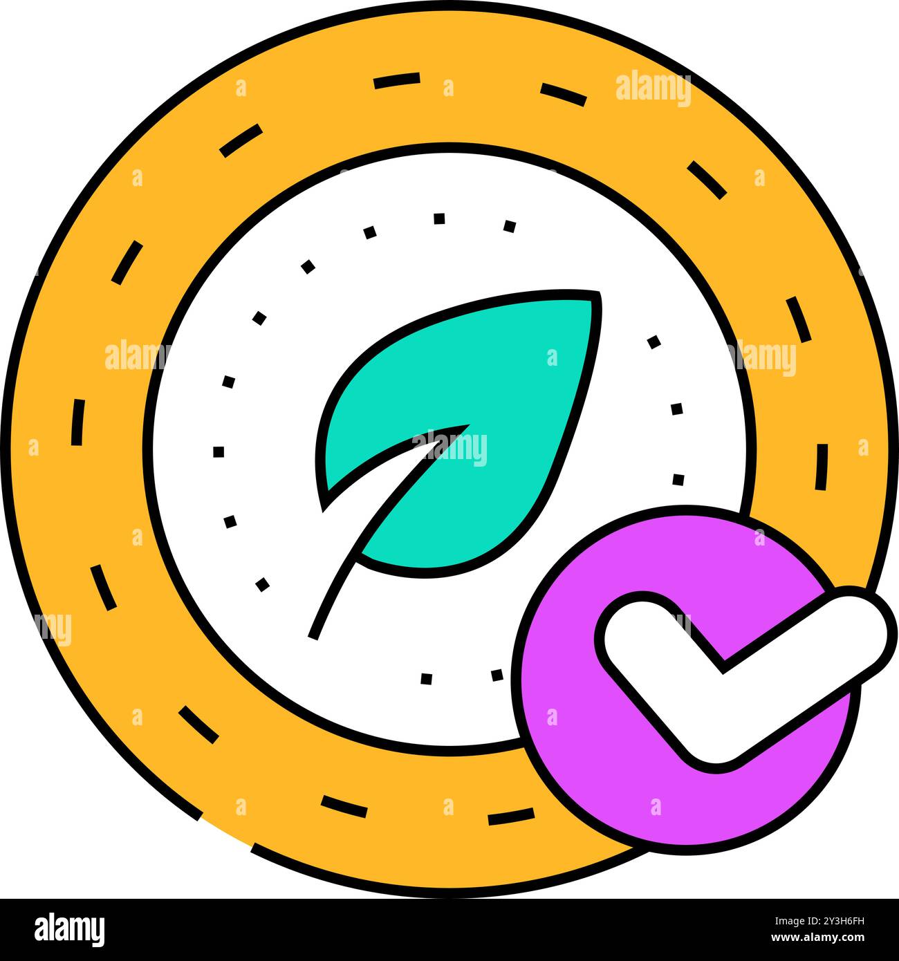 coin chia cryptocurrency icon color illustration Stock Vector Image ...