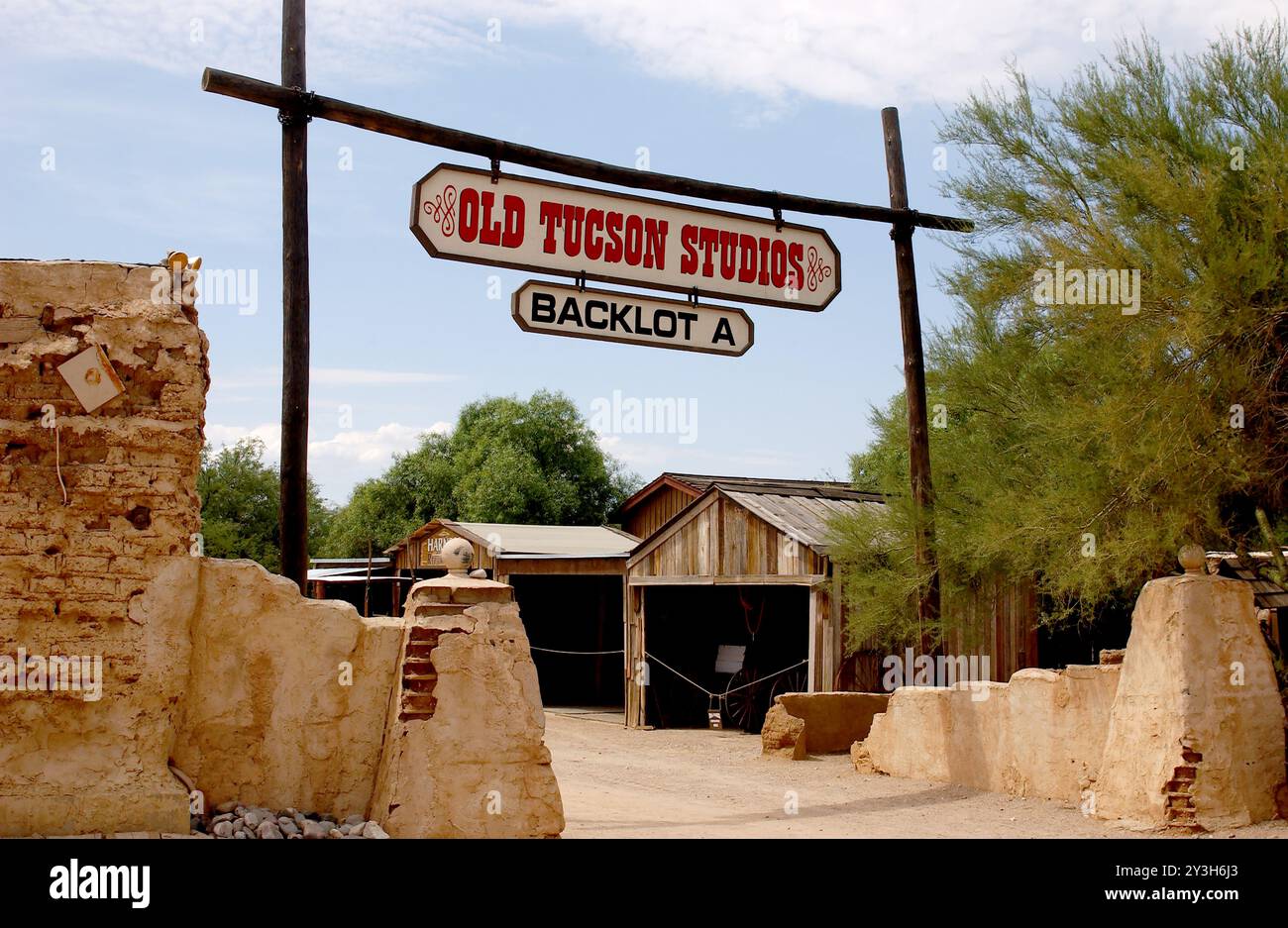 OLD TUCSON, ARIZONA, USA: Old Backlot A at Tucson Studios has been the ...