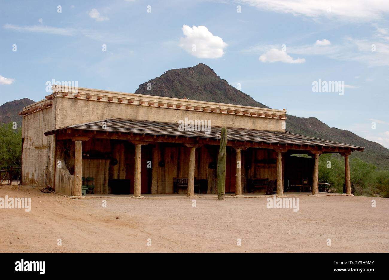 OLD TUCSON, ARIZONA, USA: Old Backlot A at Tucson Studios has been the ...