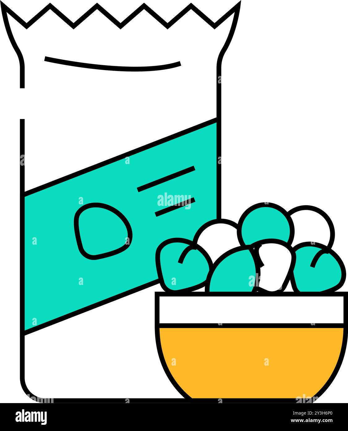 nuts snack icon color illustration Stock Vector Image & Art - Alamy