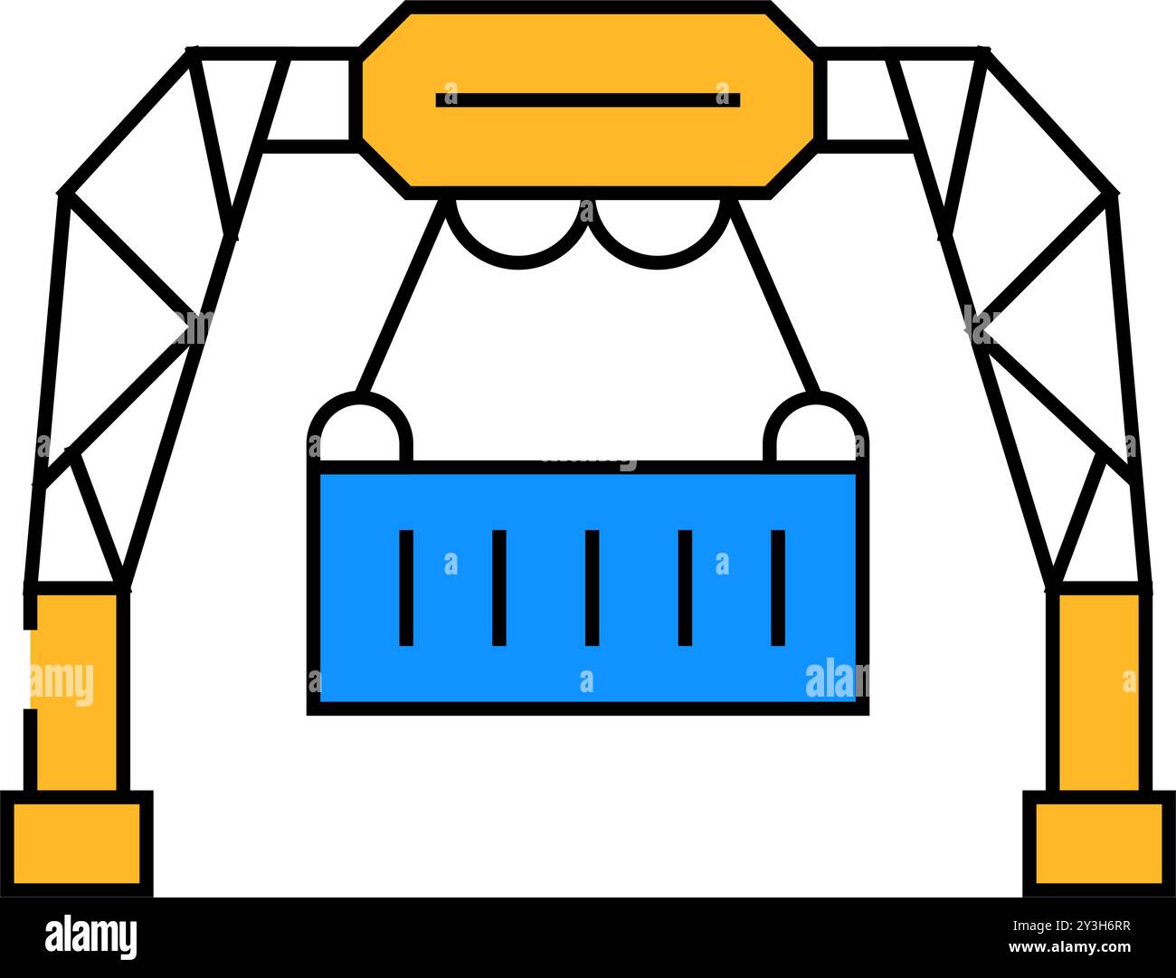 loading container wholesale icon color illustration Stock Vector Image ...