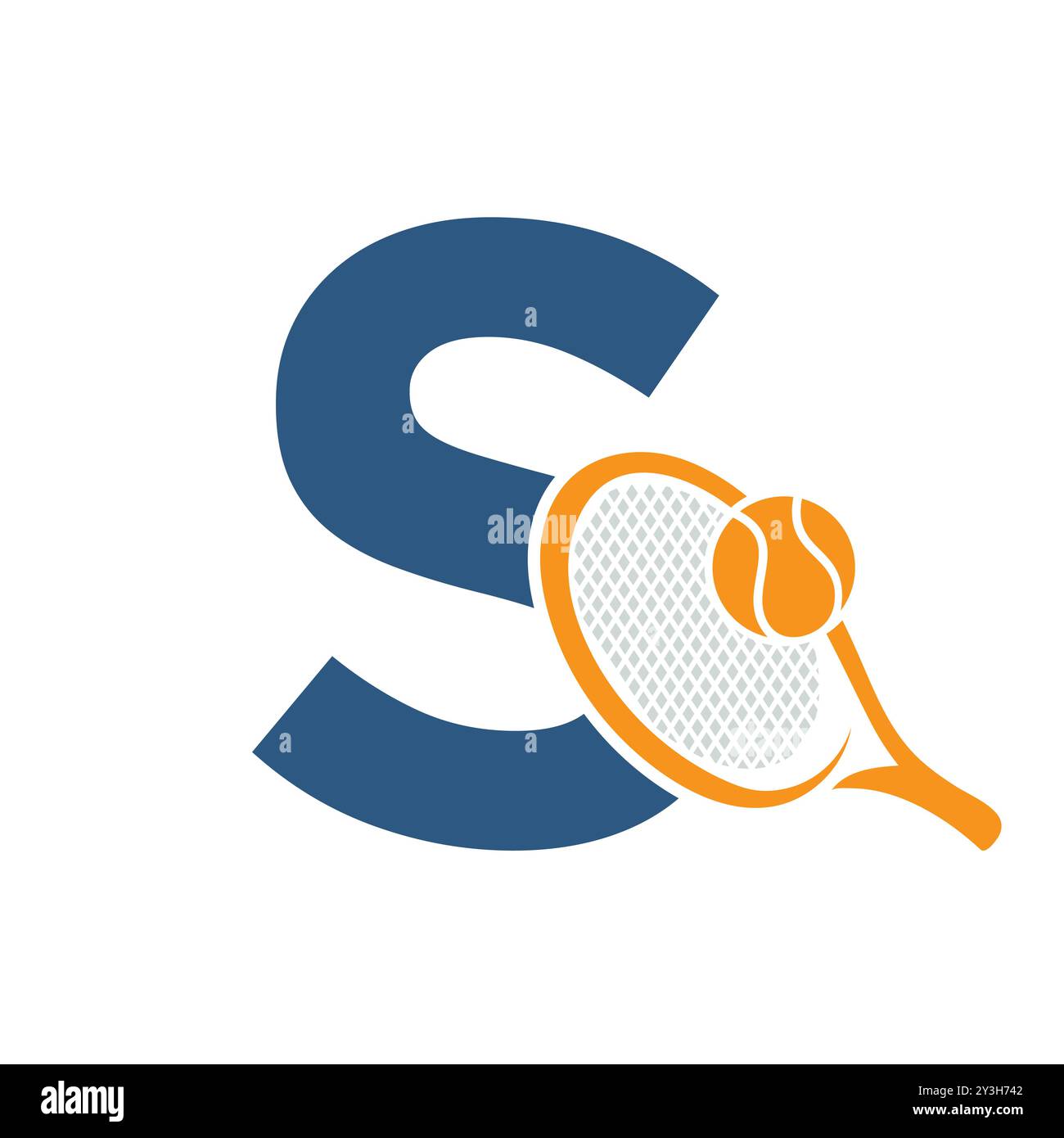 Letter S Tennis Logo. Paddle Symbol Vector Template Stock Vector Image ...