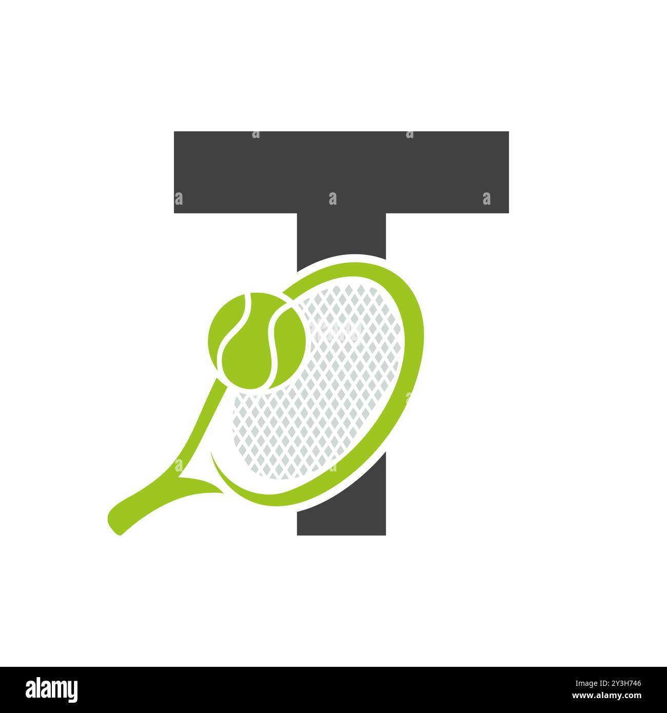 Letter T Tennis Logo. Paddle Symbol Vector Template Stock Vector Image ...