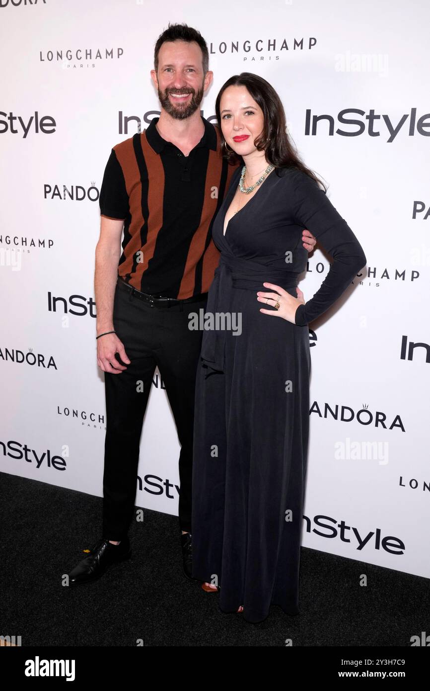 Justin Cross and Jill Schultz attends InStyle's 30th birthday party at ...