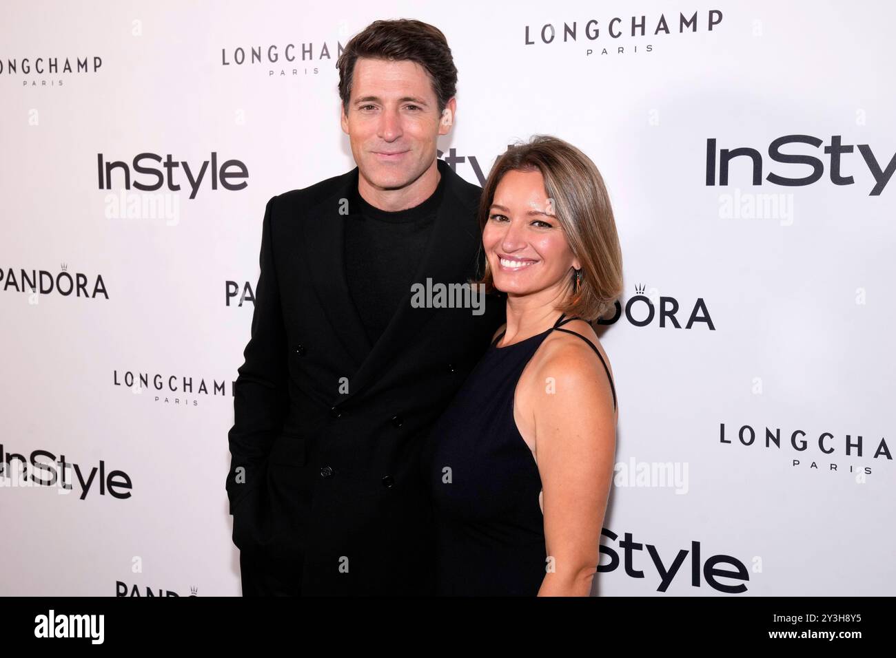 Tony Dokoupil and Katy Tur attend InStyle's 30th birthday party at BOOM ...