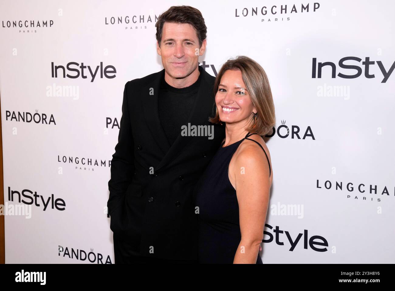 Tony Dokoupil and Katy Tur attend InStyle's 30th birthday party at BOOM ...