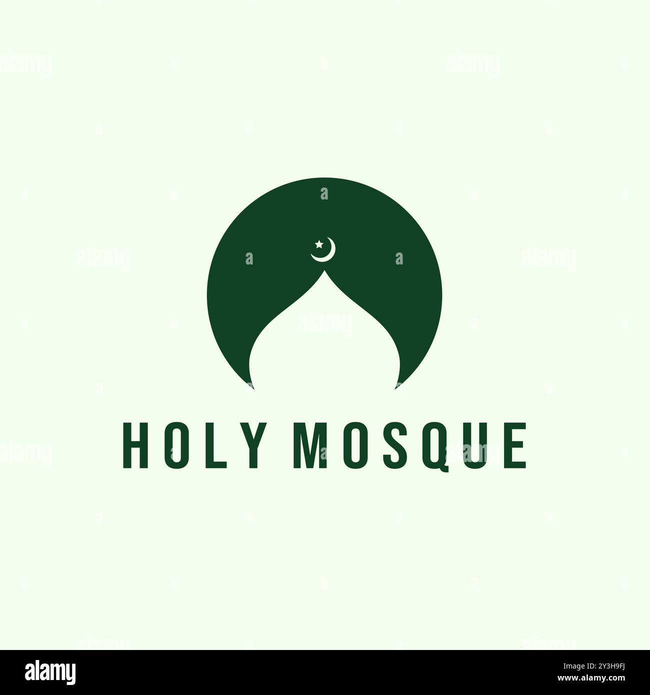 Islamic Line Art Logo Vector Illustration Design. Simple and Modern ...