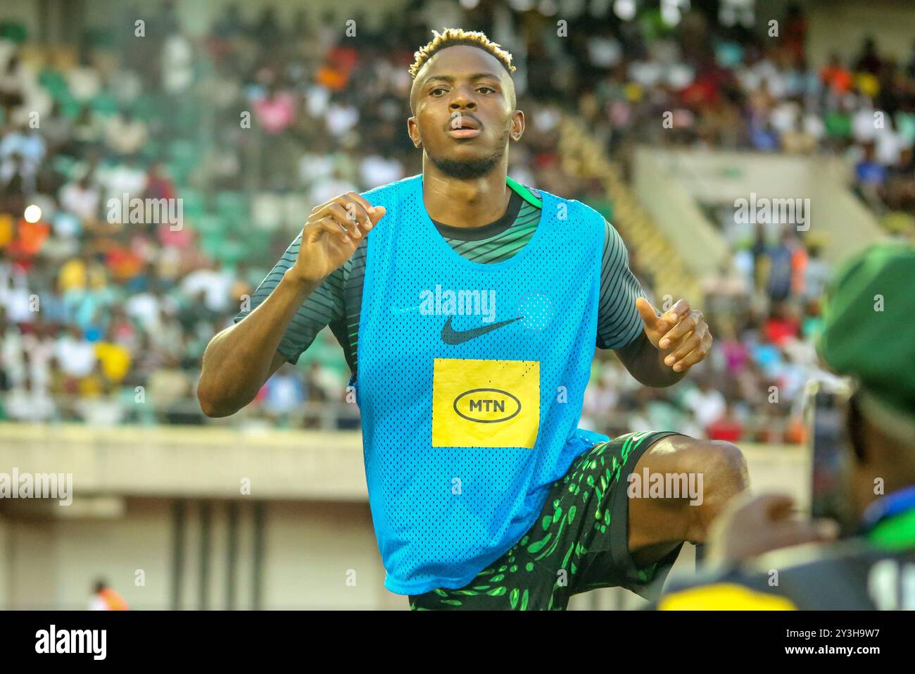UYO, NIGERIA - SEPTEMBER 07: Victor Osimhen of Nigeria during the 2025 ...