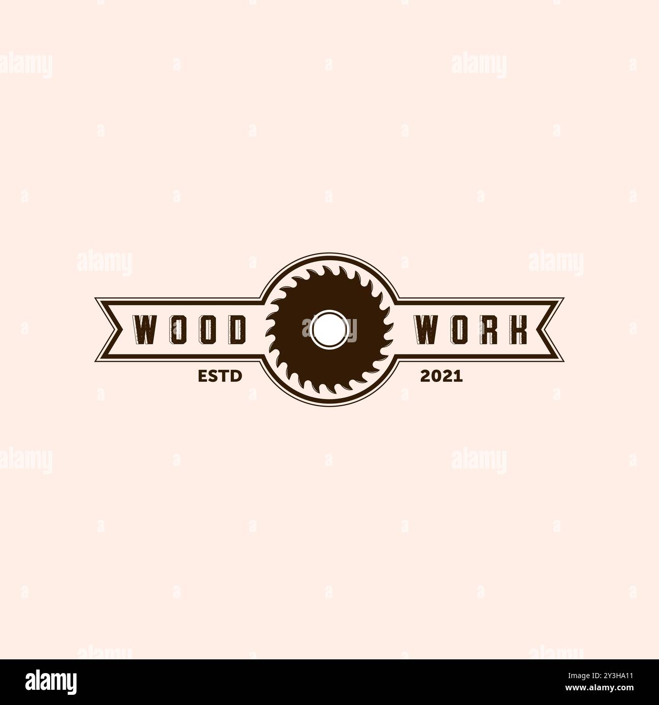 Woodwork Vector Illustration Logo Design. Woodwork Logo Template for ...