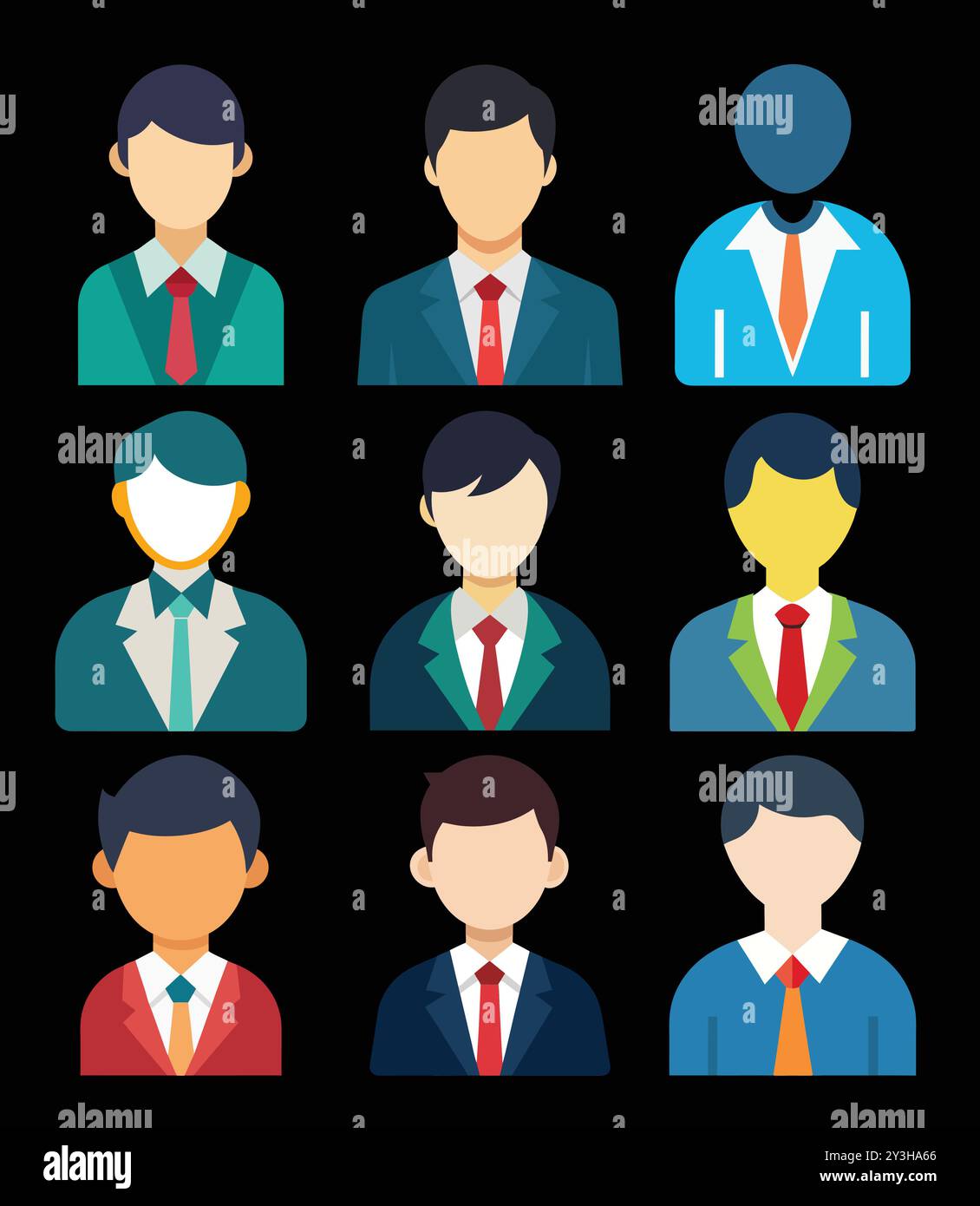 Business People Icon Vector Set Stock Vector Image & Art - Alamy