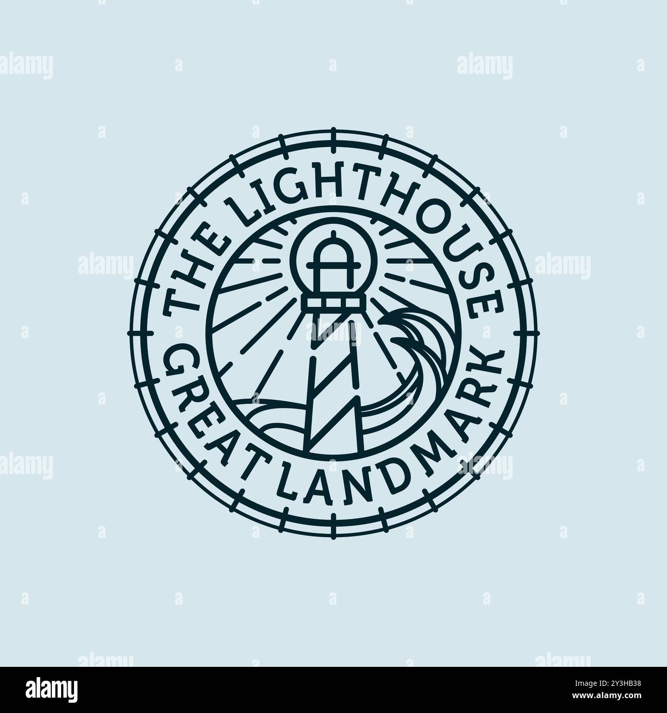 Lighthouse Vector Illustration Logo Design. Lighthouse or Beacon ...