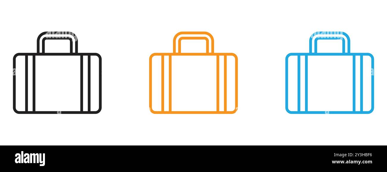 Briefcase icon vector logo set collection for web app ui Stock Vector ...