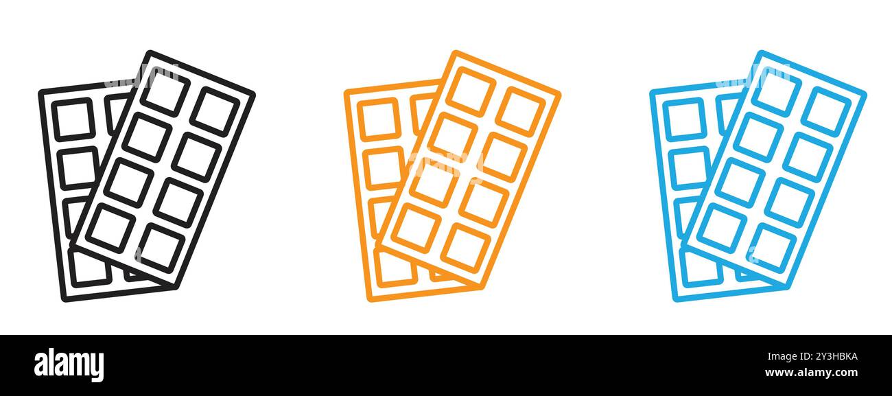 Chocolate icon vector logo set collection for web app ui Stock Vector ...