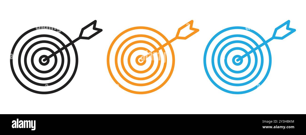 Darts icon vector logo set collection for web app ui Stock Vector Image ...