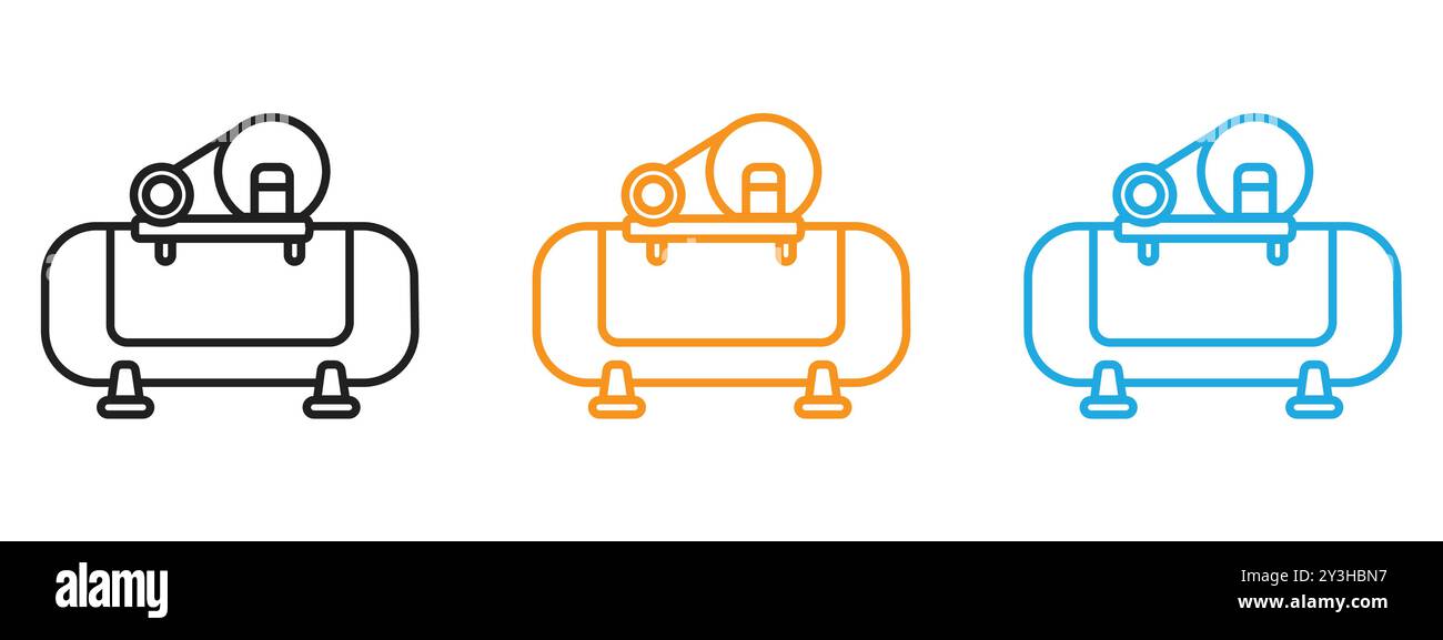 Compressor icon vector logo set collection for web app ui Stock Vector ...