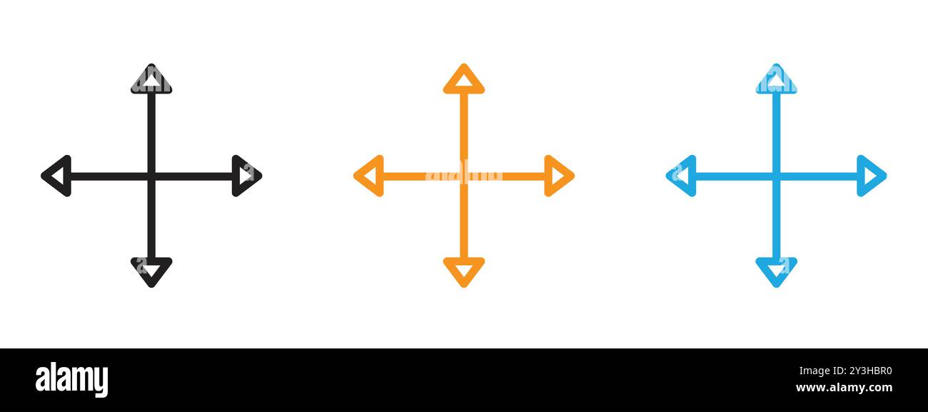 Drag icon vector logo set collection for web app ui Stock Vector Image ...