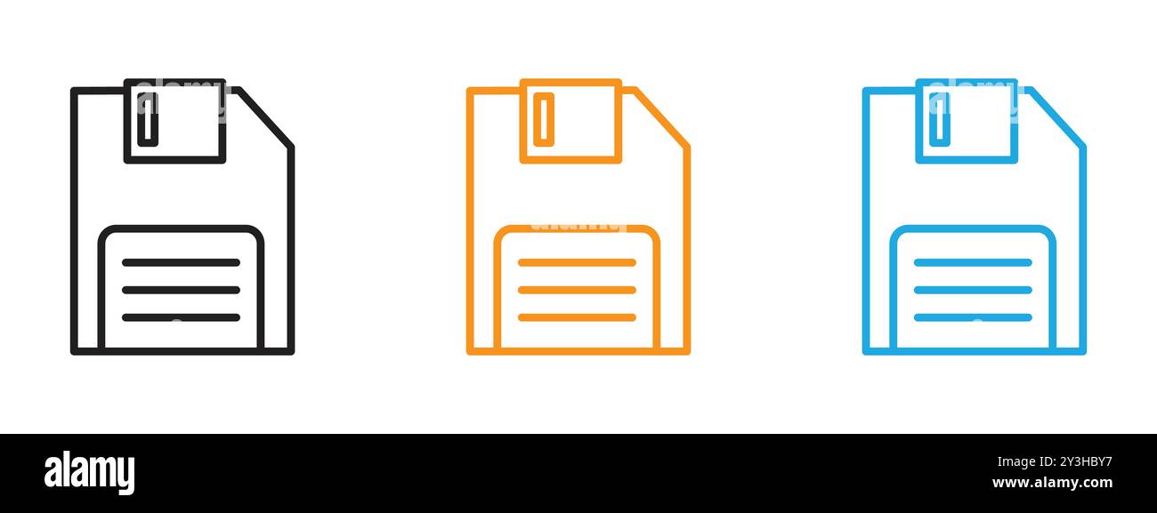 Floppy disk icon vector logo set collection for web app ui Stock Vector ...