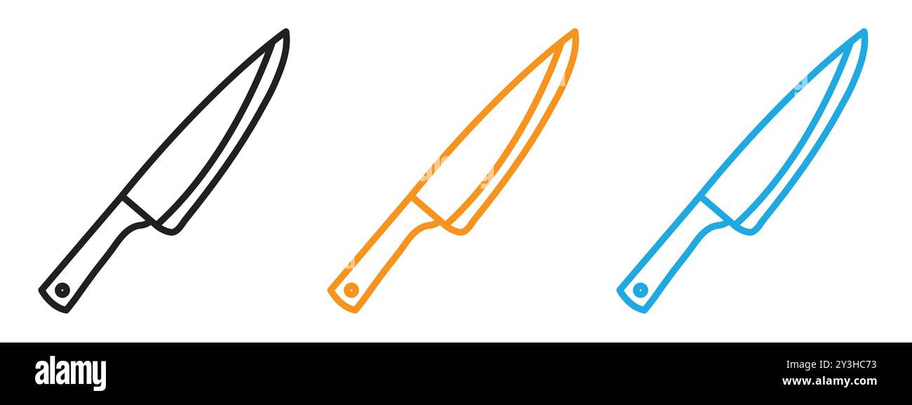 knife icon vector logo set collection for web app ui Stock Vector Image ...