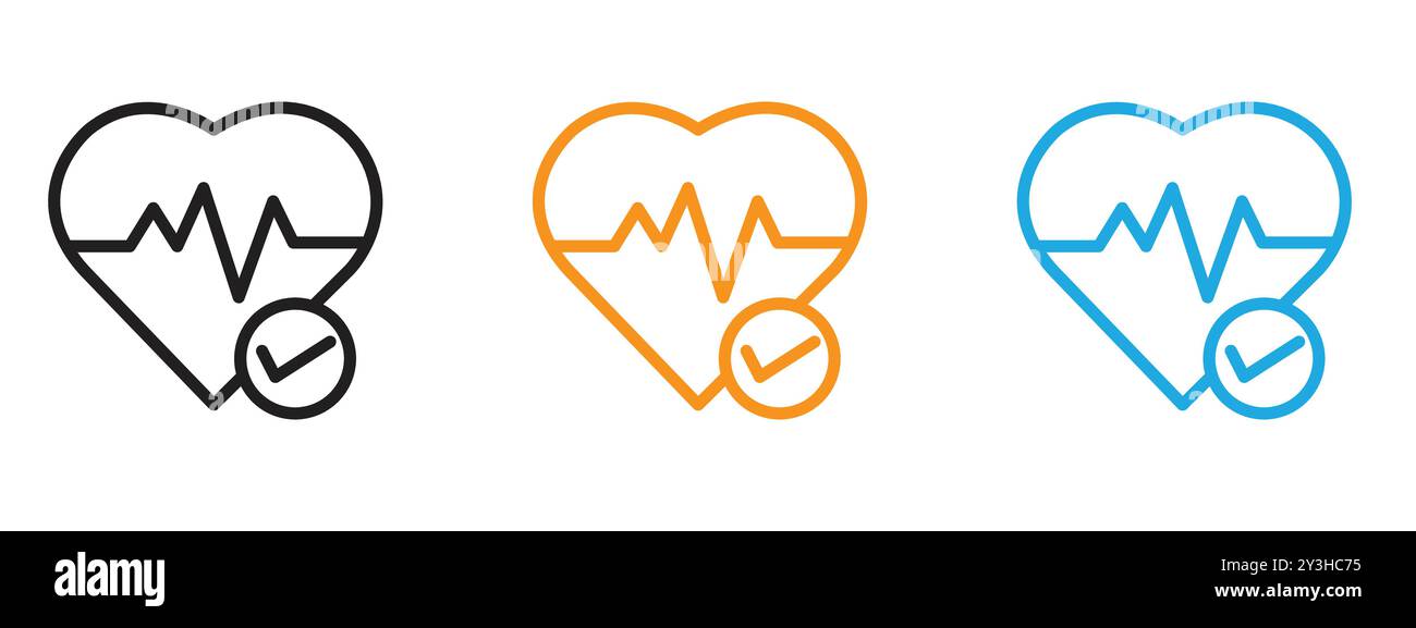 Good health icon vector logo set collection for web app ui Stock Vector ...