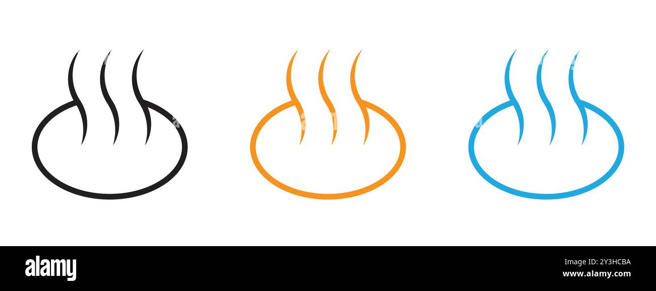 Onsen icon vector logo set collection for web app ui Stock Vector Image ...