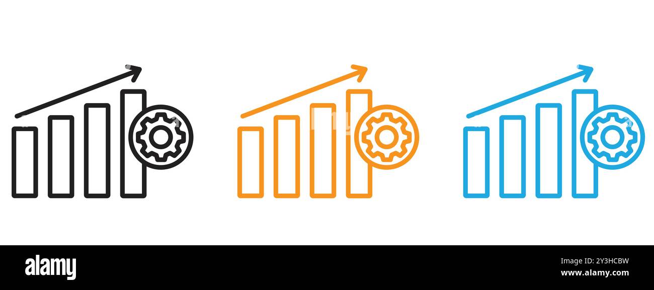Improvement icon vector logo set collection for web app ui Stock Vector ...