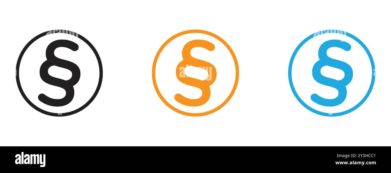 Paragraph icon vector logo set collection for web app ui Stock Vector ...