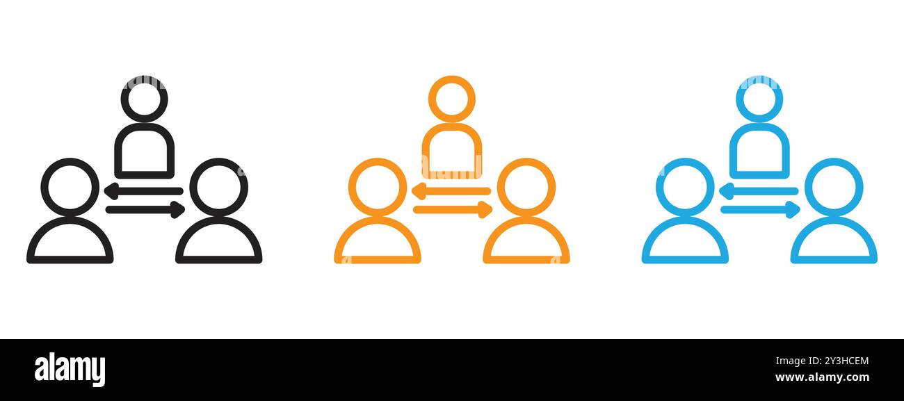 Mediator icon vector logo set collection for web app ui Stock Vector ...