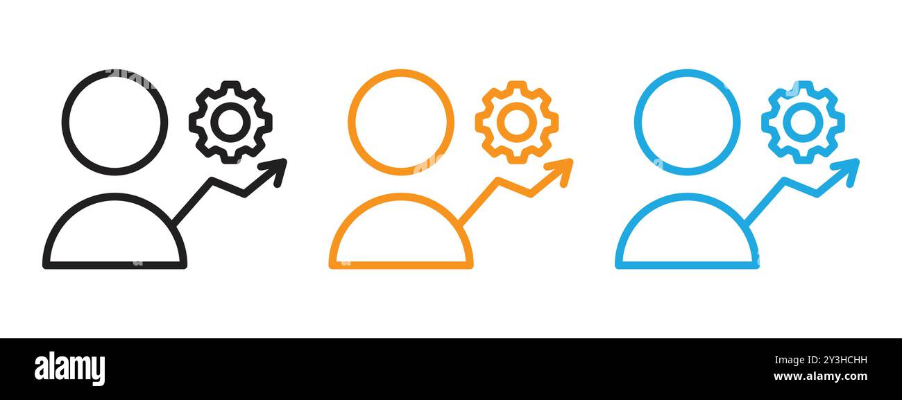 Personal development icon vector logo set collection for web app ui ...