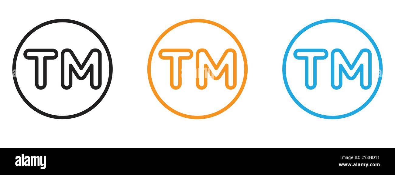 TM trademark icon vector logo set collection for web app ui Stock Vector Image & Art - Alamy
