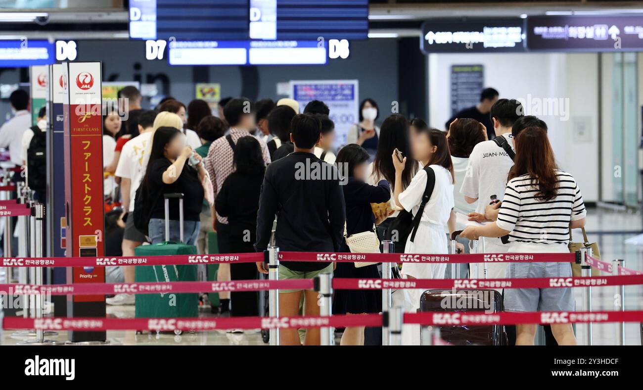 14th Sep, 2024. First day of Chuseok Gimpo International Airport in ...