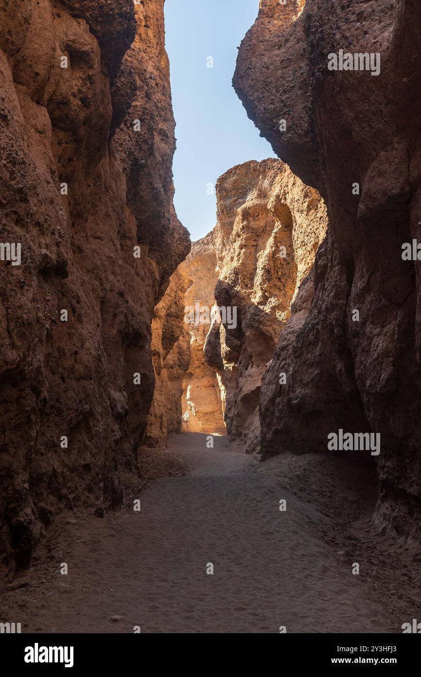 Impression of the interior of the sesriem canyon in the Namibian ...