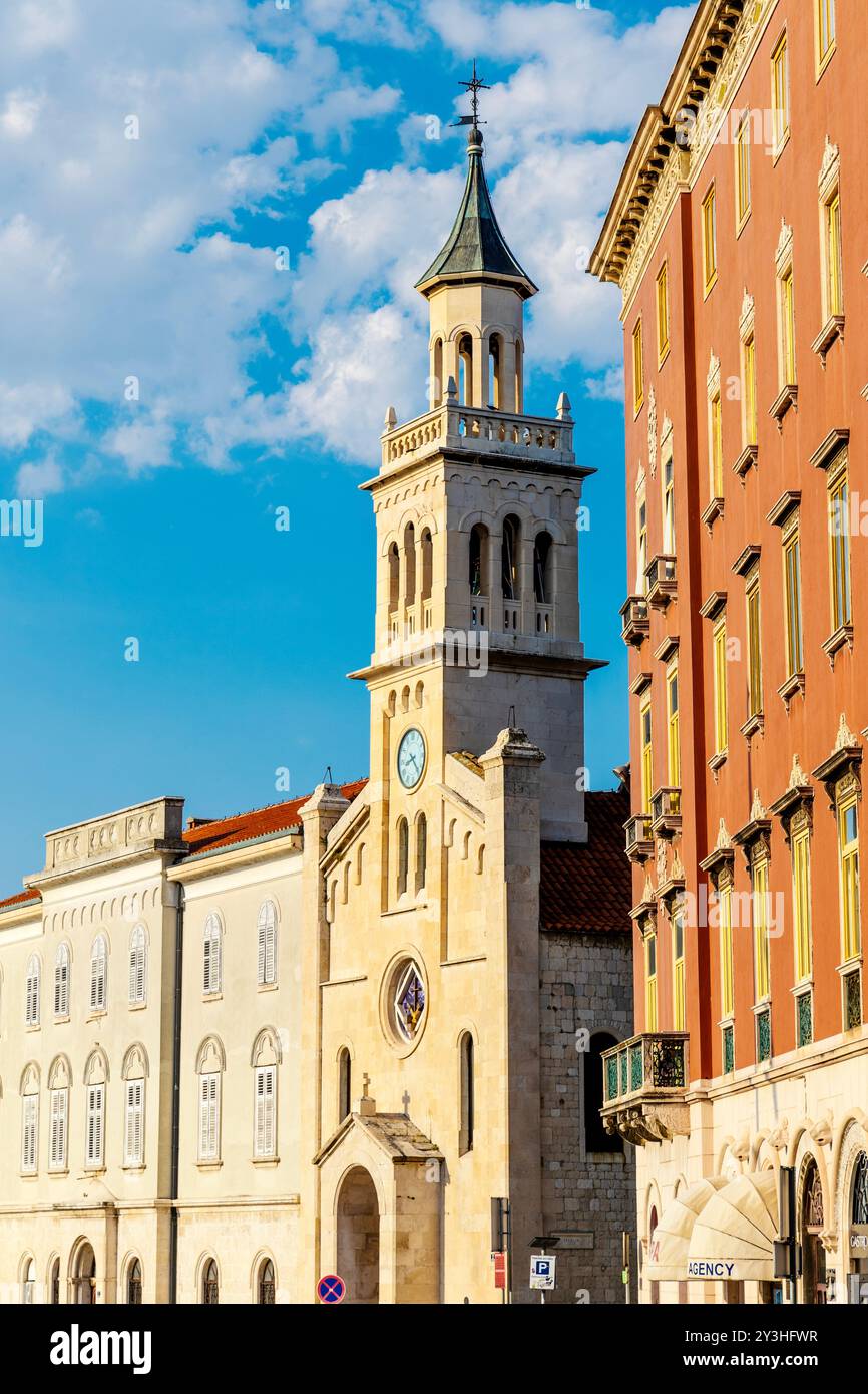 Exterior of Church and Convent of St. Francis, Split, Croatia Stock ...