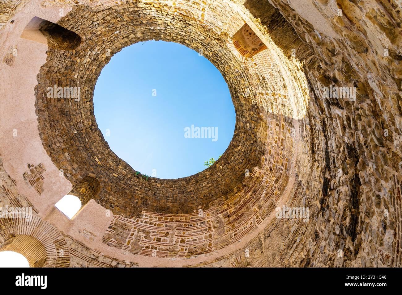 The Vestibule of 4th century Diocletian's Palace, Split, Croatia Stock ...