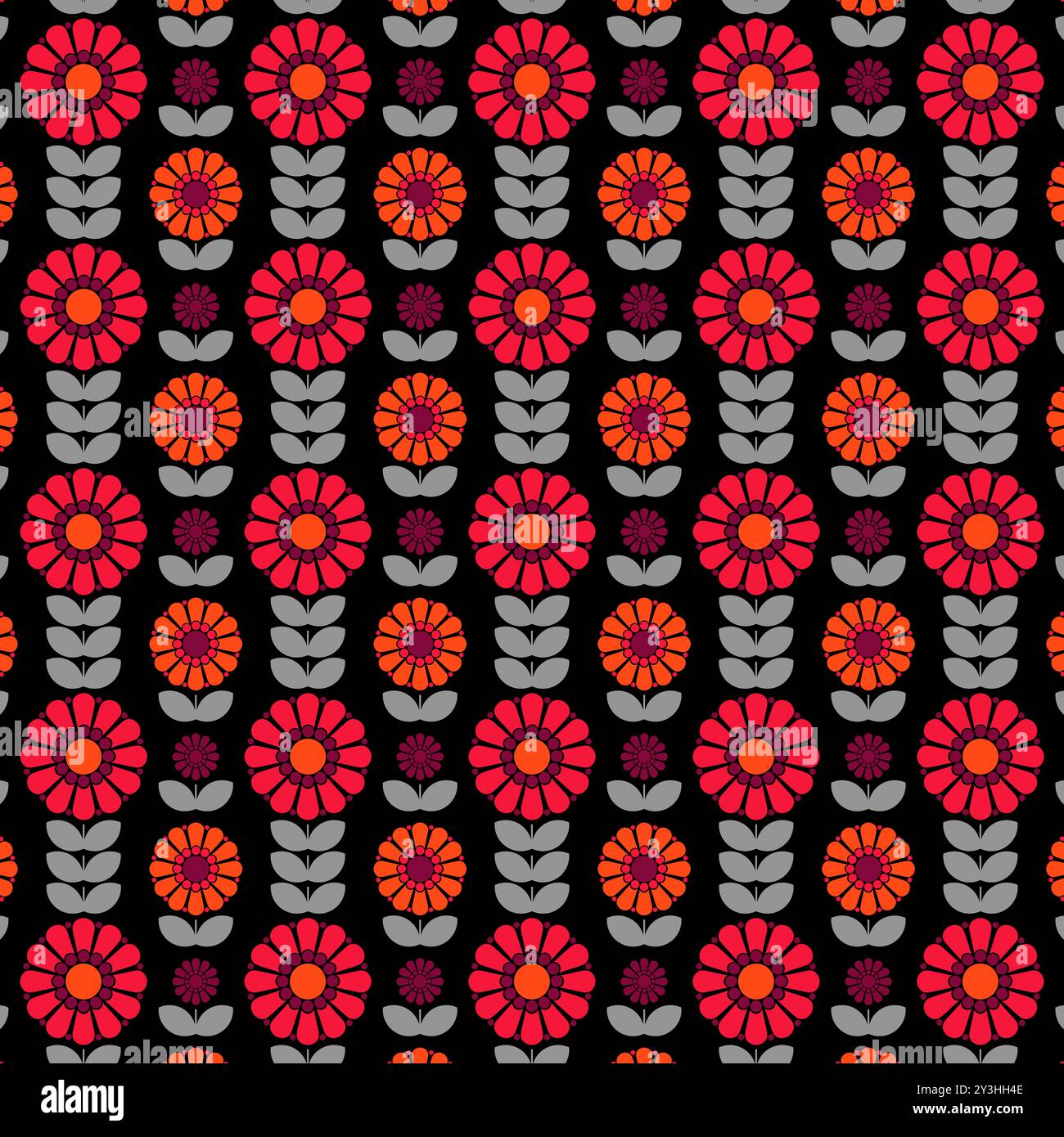 60s floral pattern hi-res stock photography and images - Alamy
