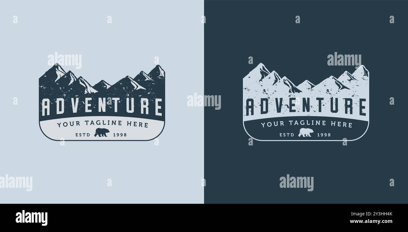 Outdoor Adventure Logo Vector Illustration Design. Exclusive Vintage ...