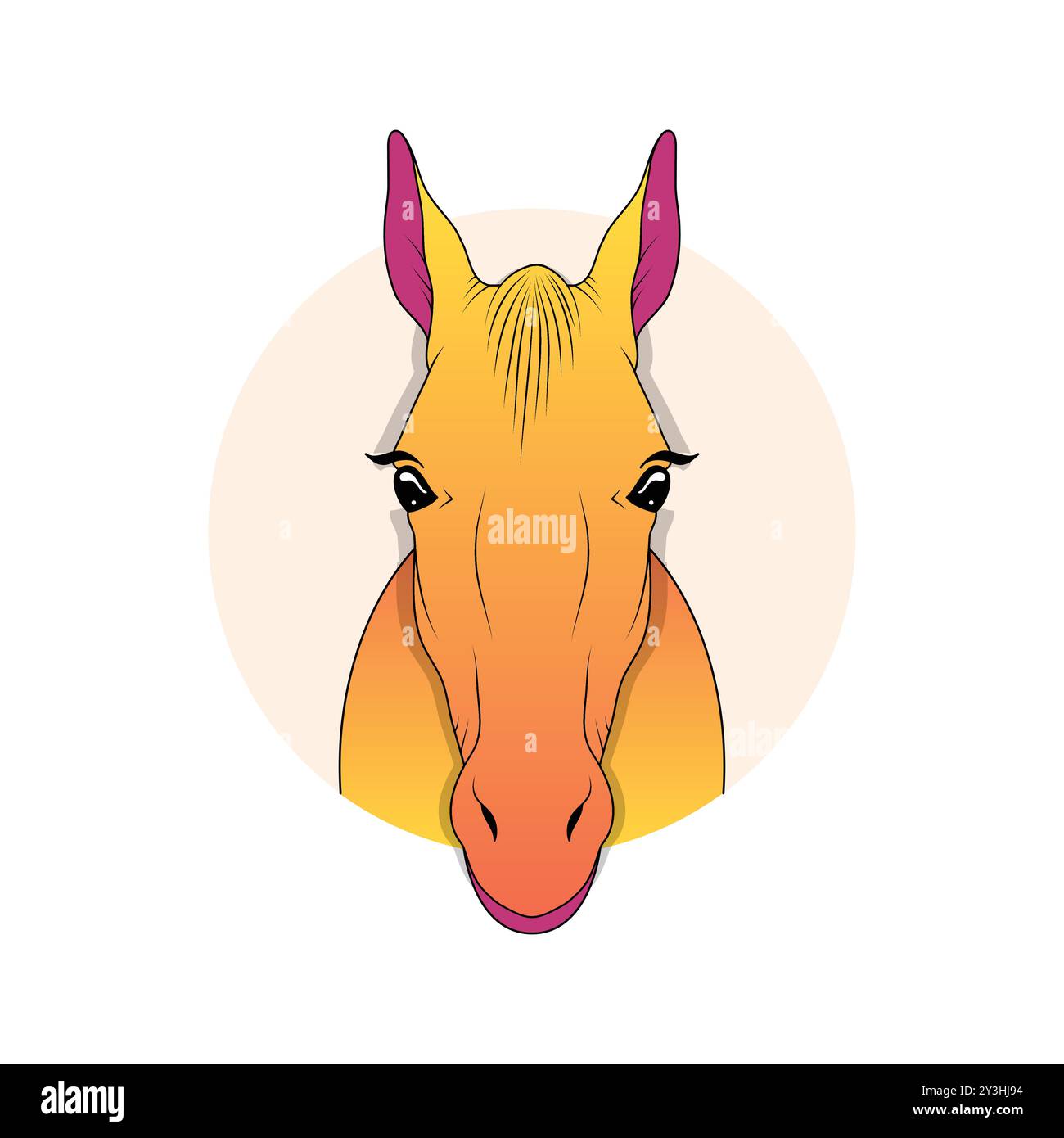 Horse Head Portrait Vector Illustration Stock Vector Image & Art - Alamy