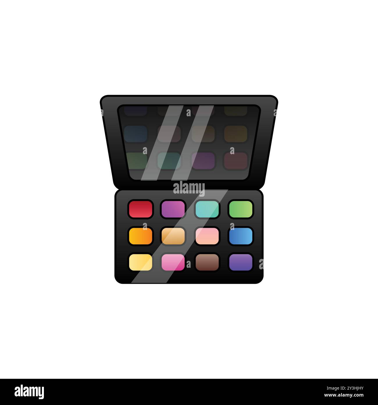 Colorful Eyeshadow Palette Vector Illustration Stock Vector Image & Art ...