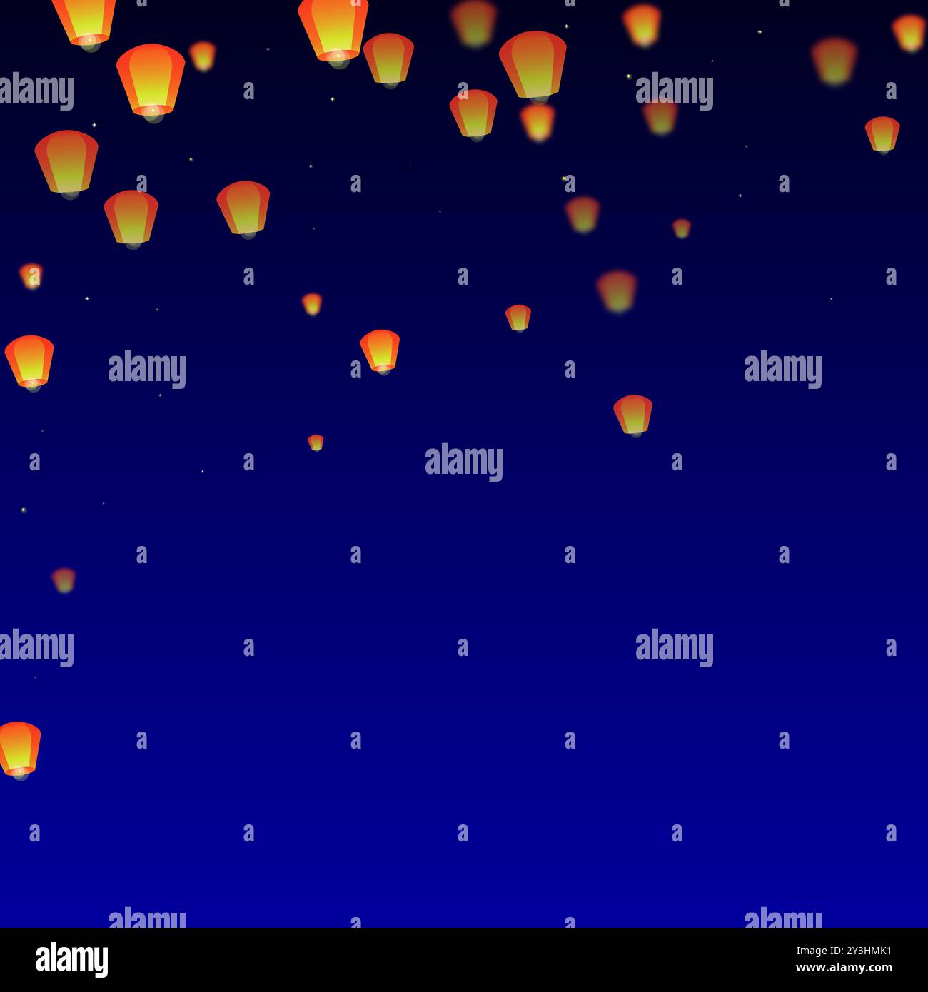 Blue sky scattered dark Stock Vector Images - Alamy